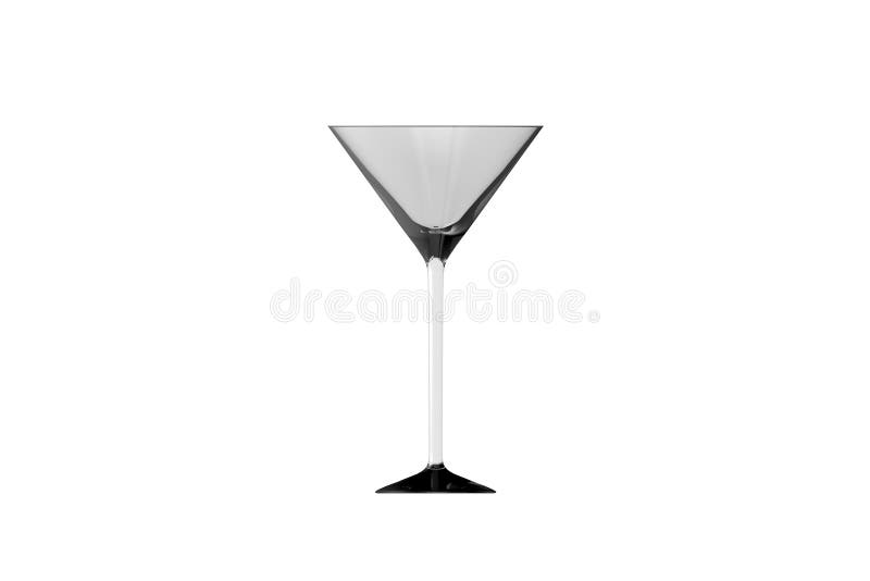 3D Illustration of Martini Glass Isolated on White Side View - Drinking ...