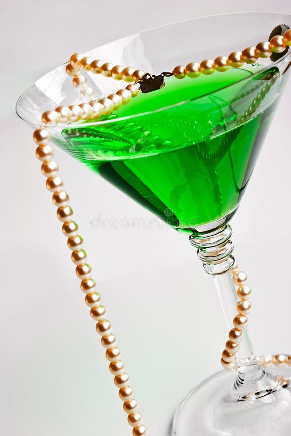 Martini Glass with Pearl Beads Stock Image - Image of love, ivory: 16761611