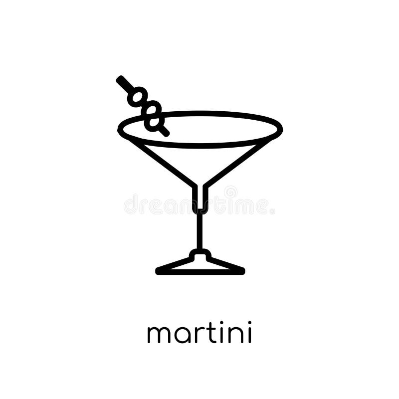 Martini Icon from Drinks Collection. Stock Vector - Illustration of ...