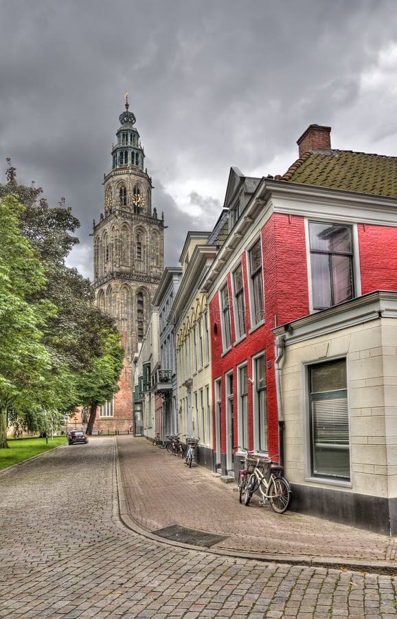 Martini Tower Groningen stock image. Image of building - 42239419