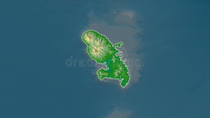 Martinique - Physical. Composition Stock Illustration - Illustration of ...