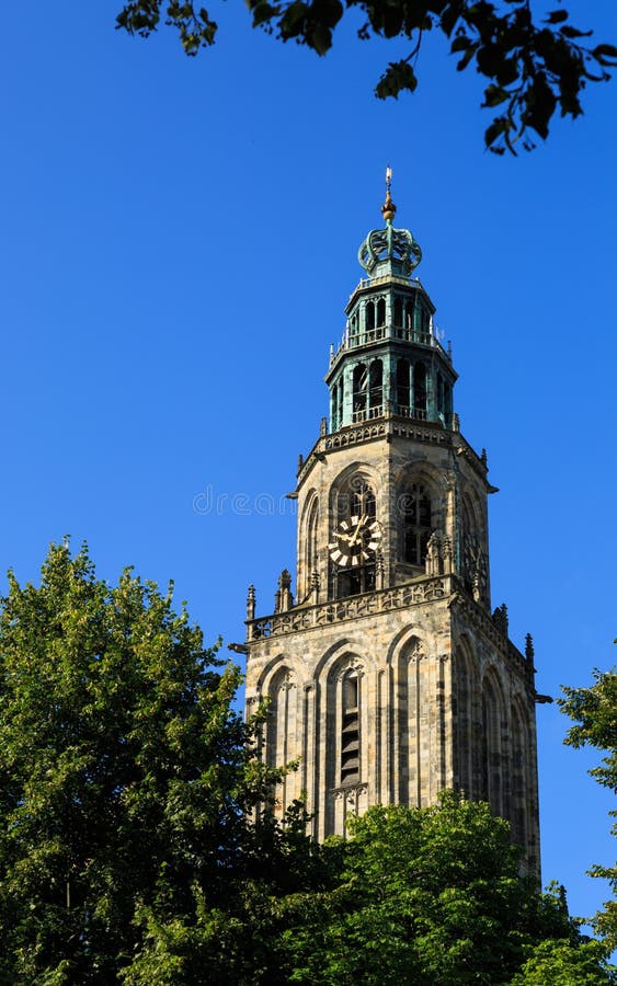 Martinitoren Groningen stock afbeelding. Image of toren - 43474577