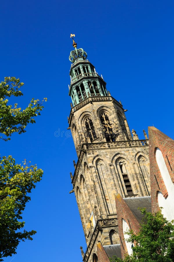 Martinitoren Groningen stock image. Image of christianity - 43474589