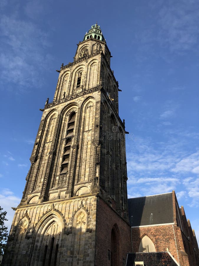Martinitoren in Groningen editorial stock image. Image of martinitoren ...