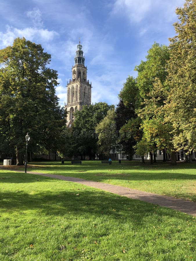 Martinitoren in Groningen editorial photography. Image of landmark ...