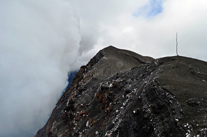 Marum Volcano in Ambrym Island, Vanuatu Stock Image - Image of island ...