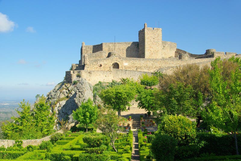 Marvao stock photo. Image of marvao, wall, fortress, mountain - 12936716