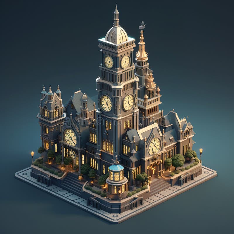 Clock Towers Architectural Landmarks with Intricate Clocks Blending ...