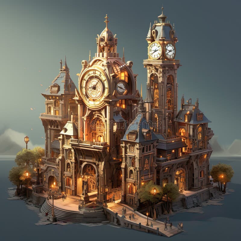 Clock Towers Architectural Landmarks with Intricate Clocks Blending ...