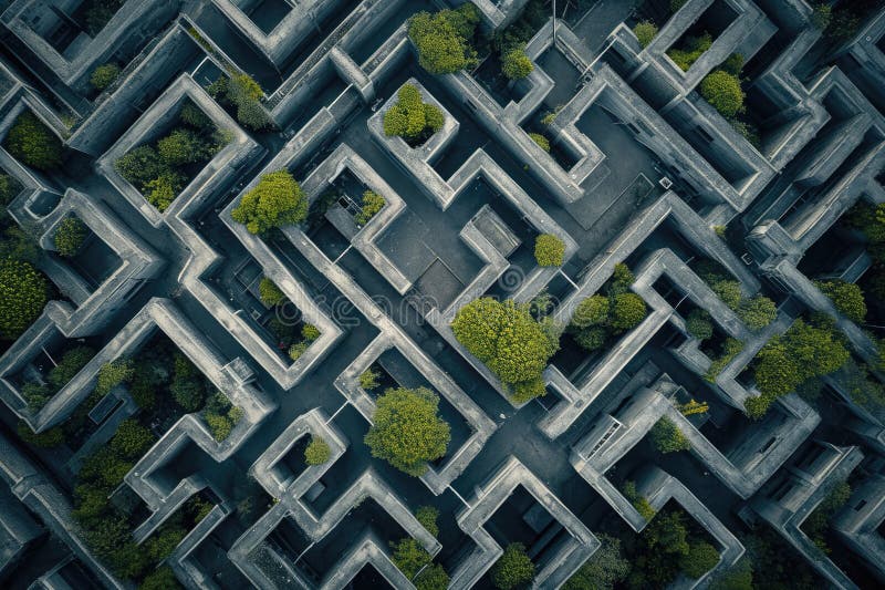 Marvel at this Captivating Aerial Perspective of a Tree-filled Maze ...