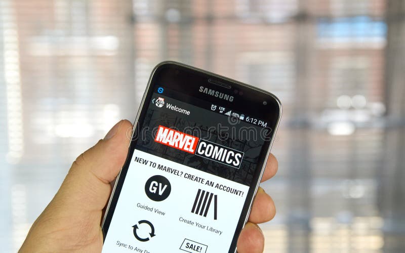 Marvel Comics app editorial image. Image of adventure - 69439315