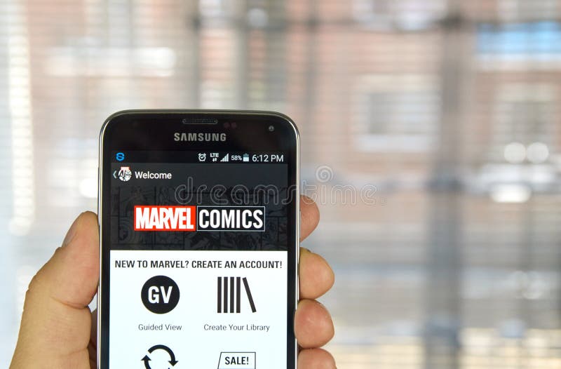 Marvel Comics app editorial stock image. Image of action - 69439344