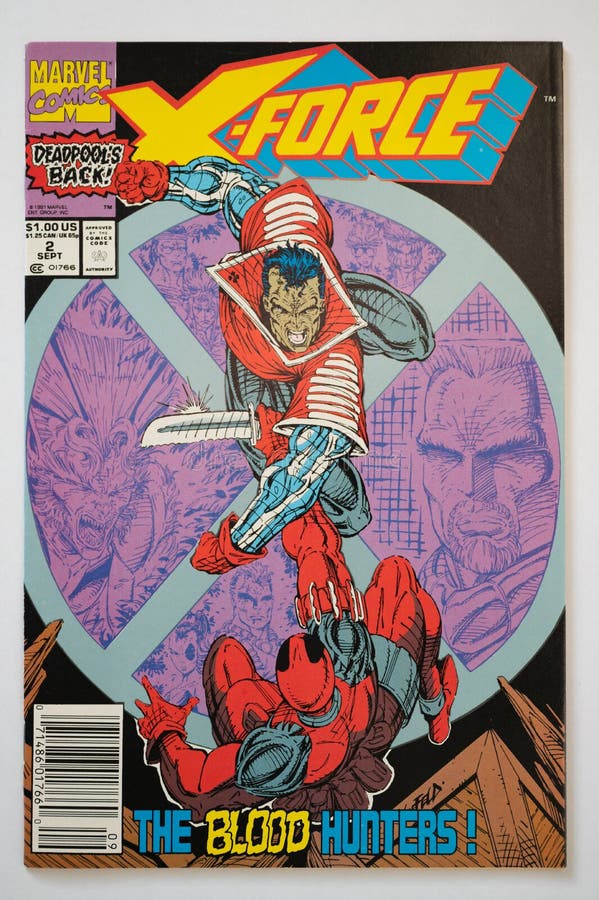 Marvel Comics X-Force Comic Editorial Stock Image - Image of january ...