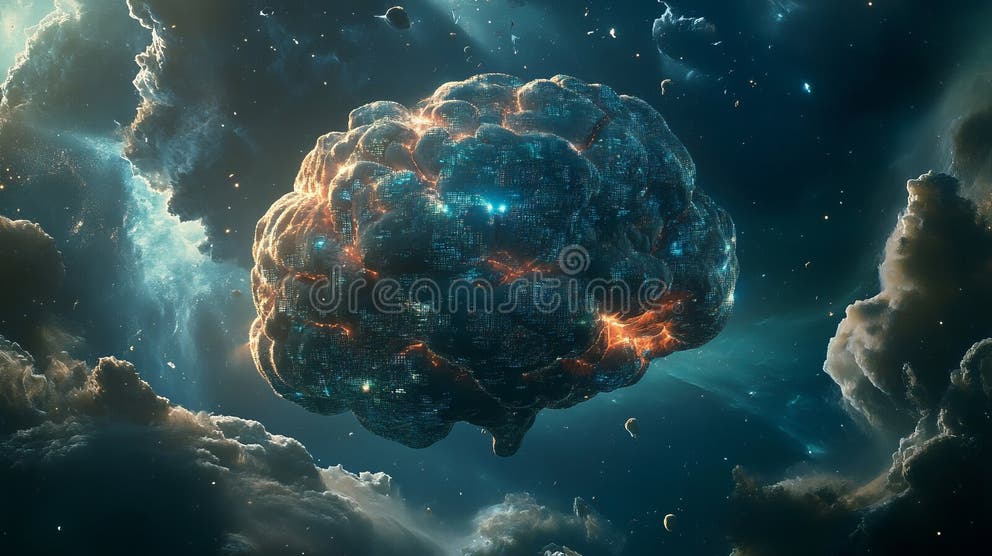 Marvel of the Cosmos: Enigmatic Neural Cloud Formation Against a Starry ...