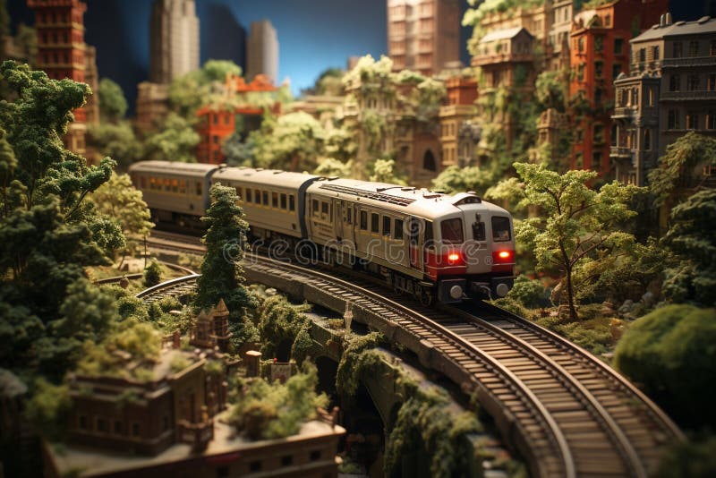 Marvel at the Detail of a Model Makers Table Stock Illustration ...