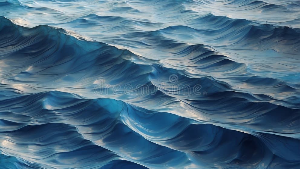 Azure Wave Marvel: Rippling Blue Delight. AI Generate Stock ...