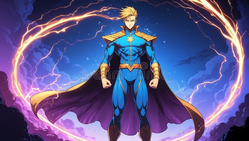 Marvel S Hyperion: Powerful Superhero, Cosmic Energy, Dynamic Pose ...