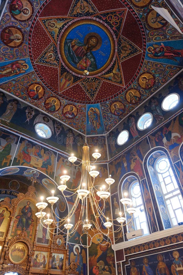 Marvelous Ceiling at Church Stock Photo - Image of decoration, hope ...