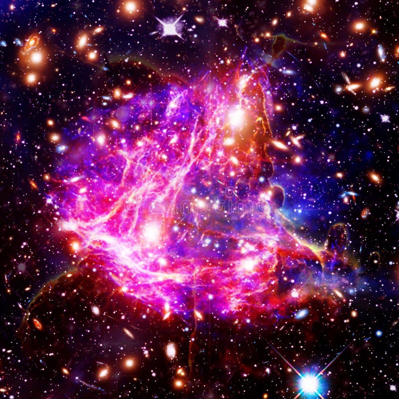 Marvelous Galaxy, Nebula and Stars. the Elements of this Image ...