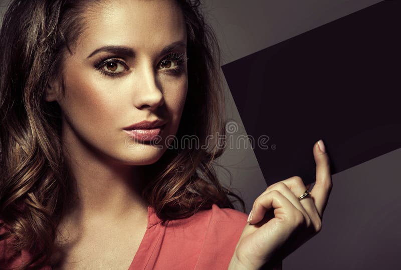 Marvelous Lady with Perfect Make-up Stock Photo - Image of natural ...