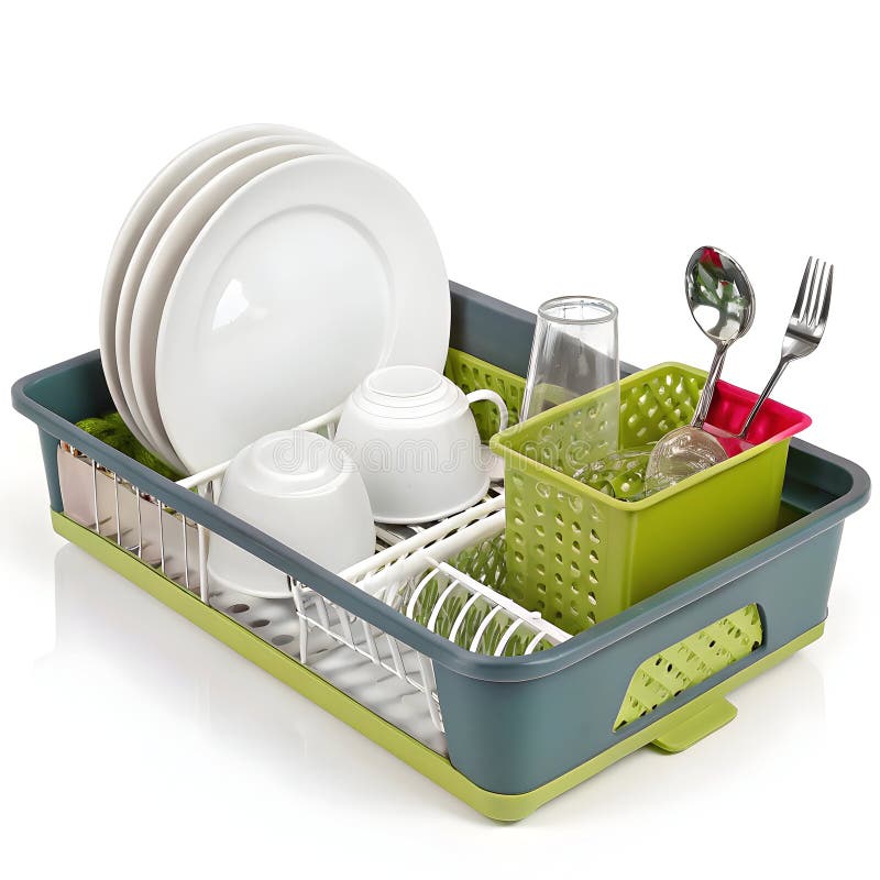 Marvelous Silicone Dish Drainer Stock Illustration - Illustration of ...