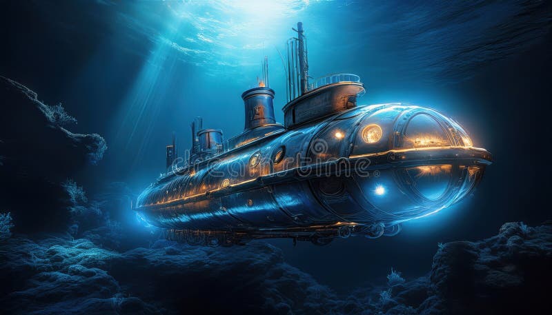 Explore the Vibrant Depths of a Stock Image - Image of light, adventure ...