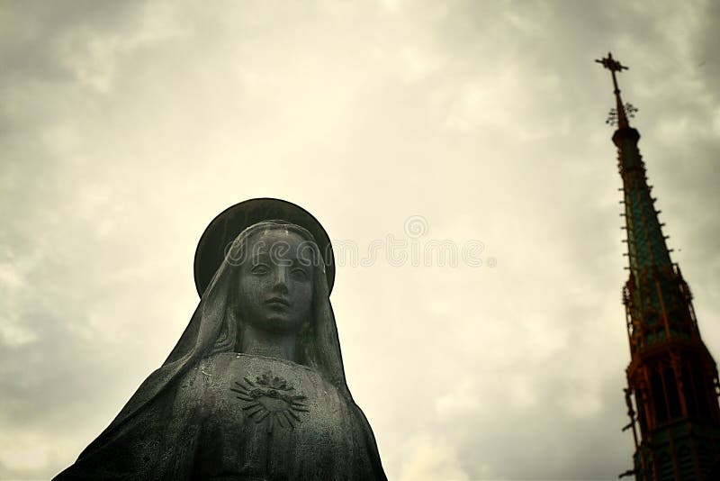 Mary Full of Grace stock photo. Image of halloween, church - 96700938