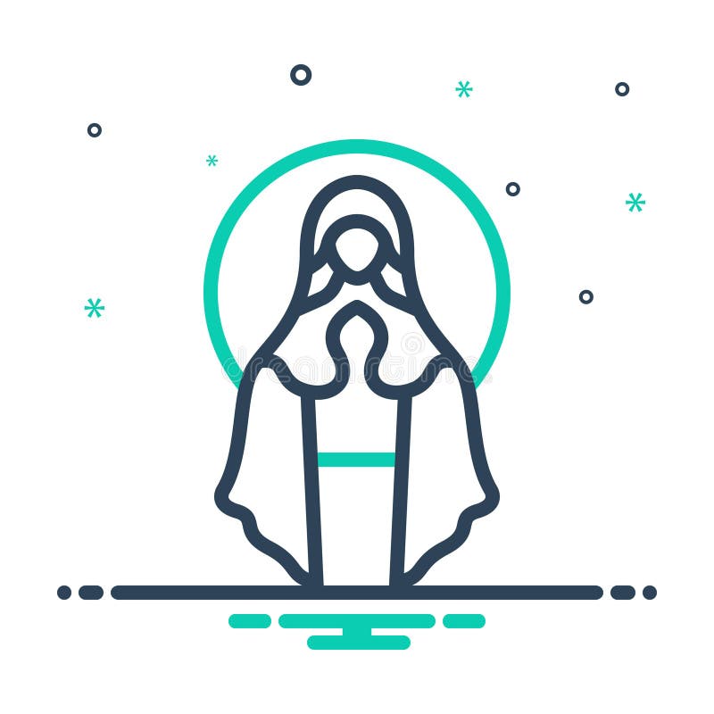 Catholic Mary Logo Stock Illustrations – 185 Catholic Mary Logo Stock ...
