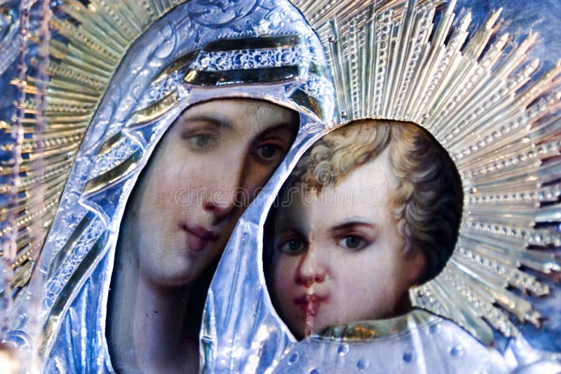 Mary and Jesus stock photo. Image of landscape, christian - 4065576