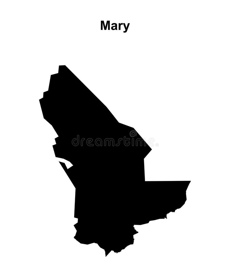 Mary outline map stock vector. Illustration of icon - 360661174