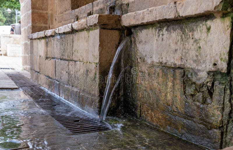 Mary`s Spring in Ein Kerem, Jerusalem Stock Image - Image of water ...