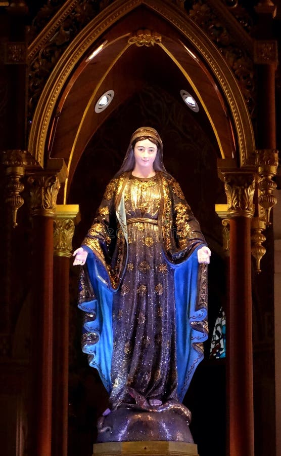 Mary statue stock photo. Image of christ, beautiful, peace - 80479518