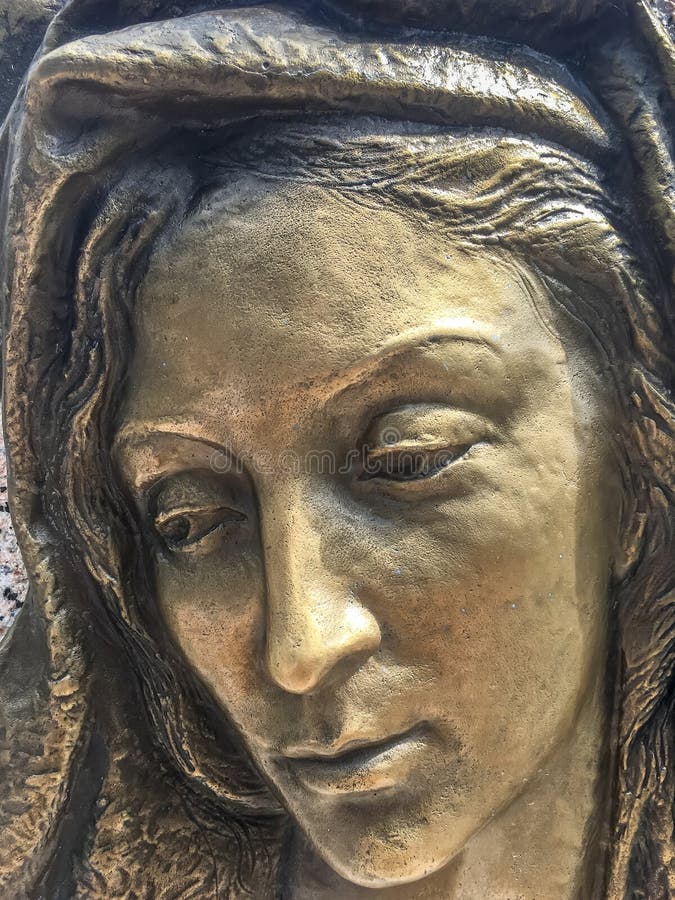 Mary statue stock image. Image of catholicism, protection - 353783659