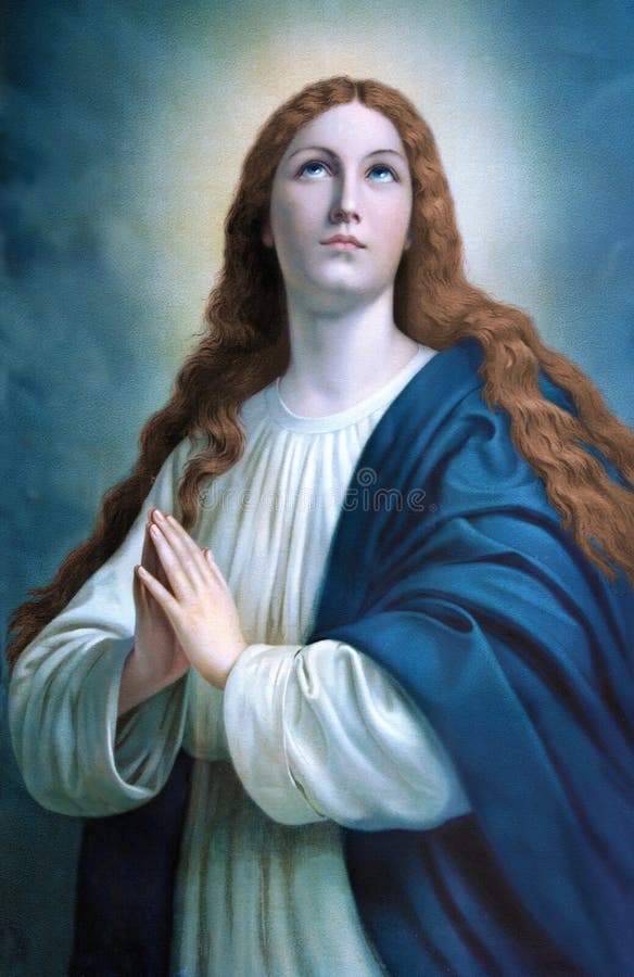 Mary Virgin stock photo. Image of icon, mary, aureole - 29580878