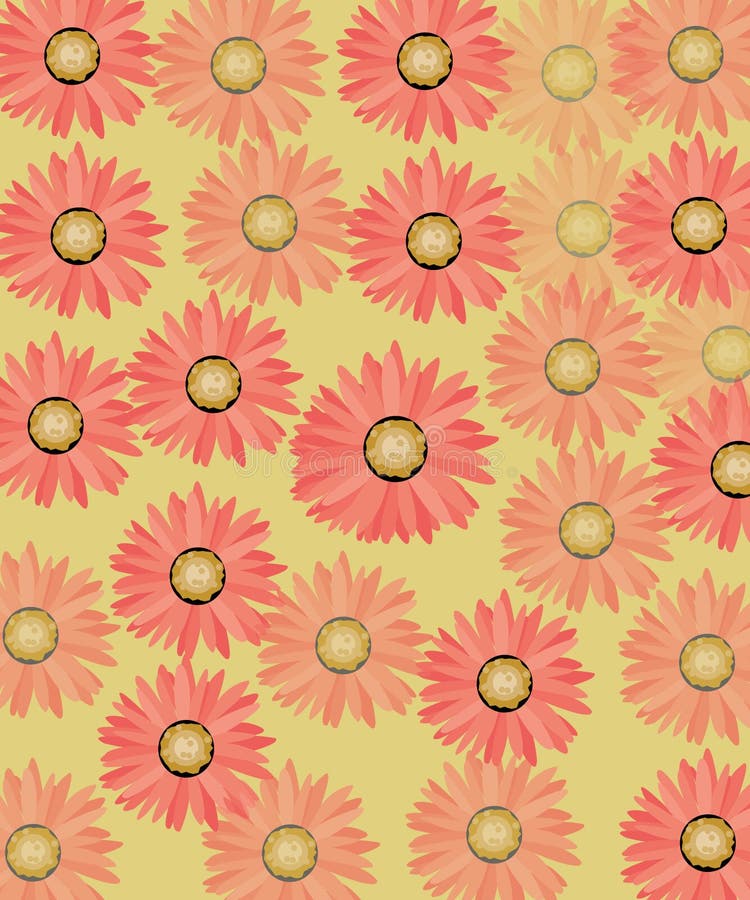 Flower Design Sheet stock illustration. Illustration of pink - 140800629