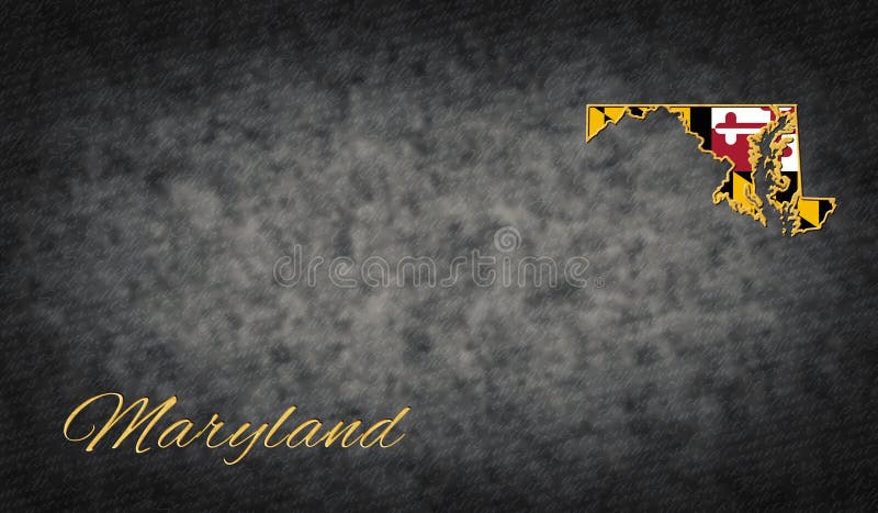 Maryland Symbols, Map of Maryland Stock Photo - Image of annapolis ...