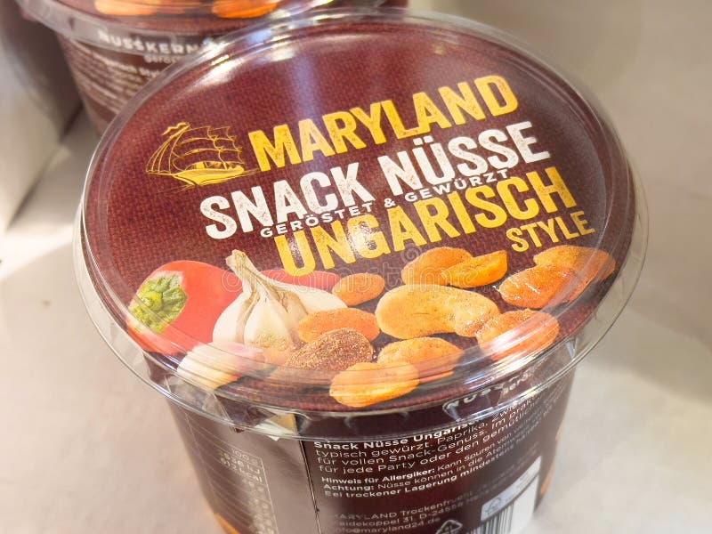 Maryland Ungarisch Style Snack Nuts Packaging Design Editorial Photo ...