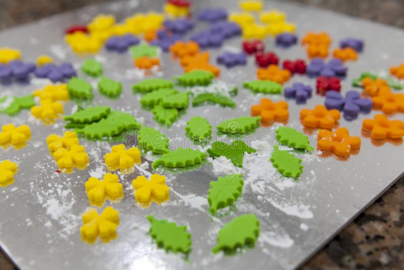 Marzipan color decoration stock image. Image of birthday - 81764819