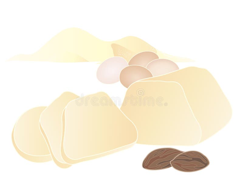 Marzipan stock vector. Illustration of paste, slices - 40009209
