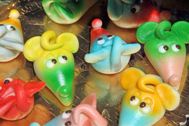 Marzipan mouse shaped stock image. Image of toys, confectionery - 65730157