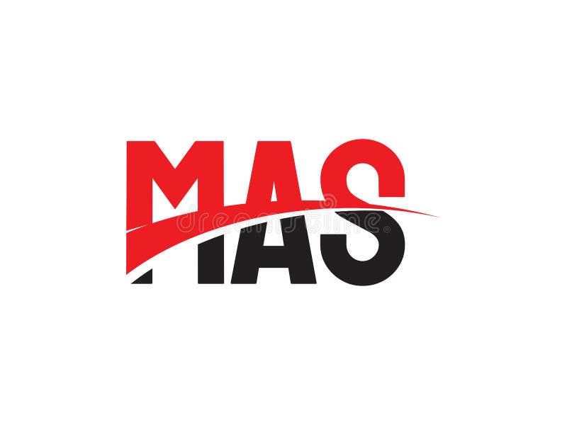 MAS Letter Initial Logo Design Stock Vector - Illustration of banner ...