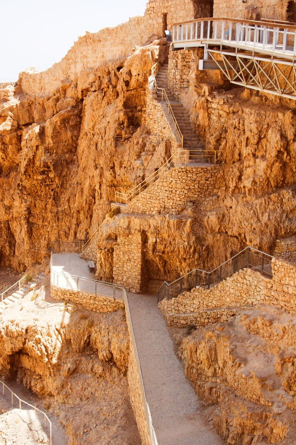 Model of Masada fortress stock image. Image of canaan - 4683511