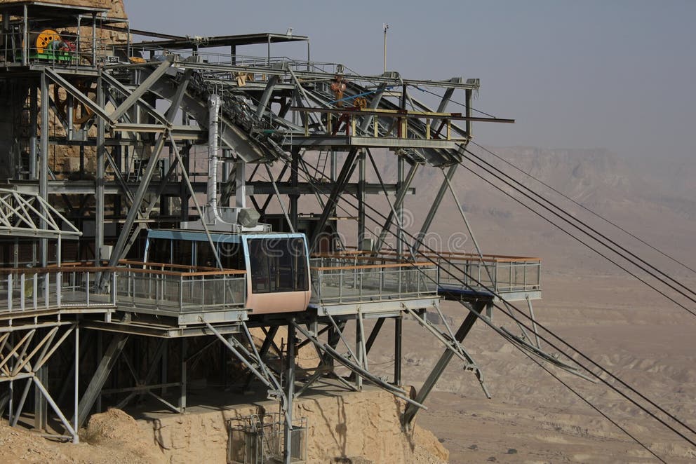 Masada, the car cable stock photo. Image of judea, cable - 17939982