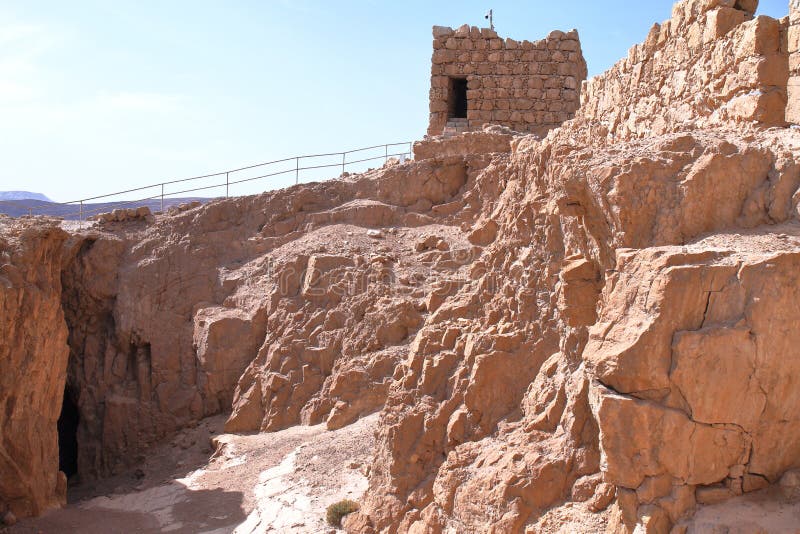 Masada Fortification Ruins - Israel Stock Image - Image of ruins ...