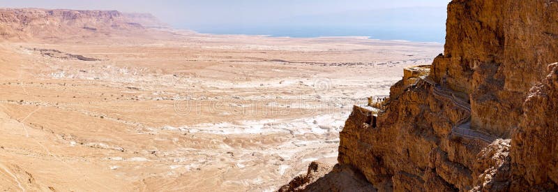 The Masada Ruins stock image. Image of rock, ancient - 100634413