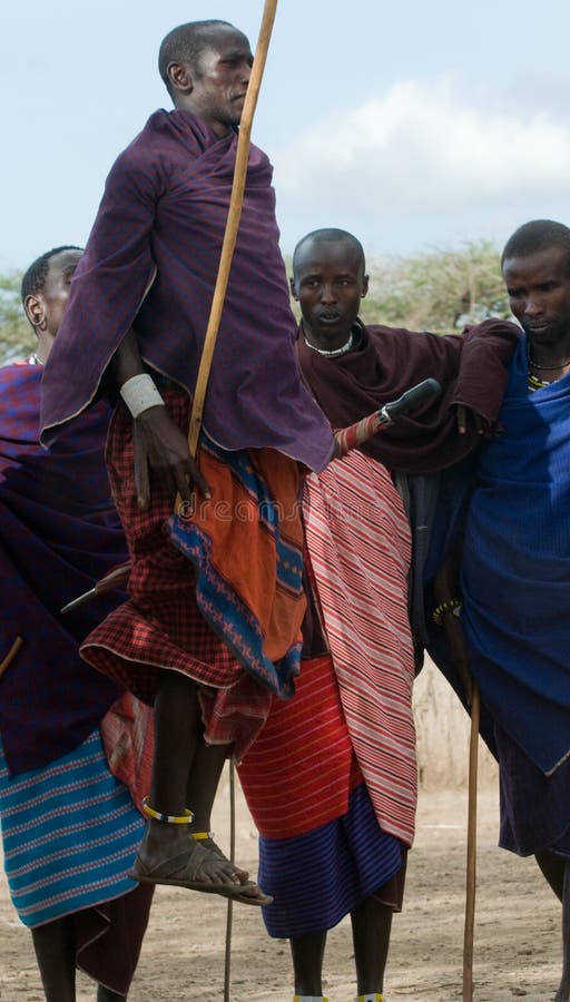 Masai editorial stock photo. Image of jumping, smiling - 13583488