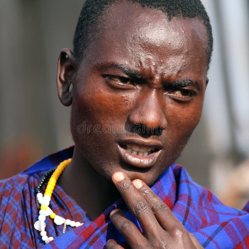Masai dance editorial stock image. Image of clothes, poverty - 11852669