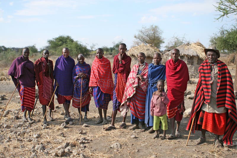 Masai Tribe Traditional Clothing Editorial Stock Photo - Image of ...