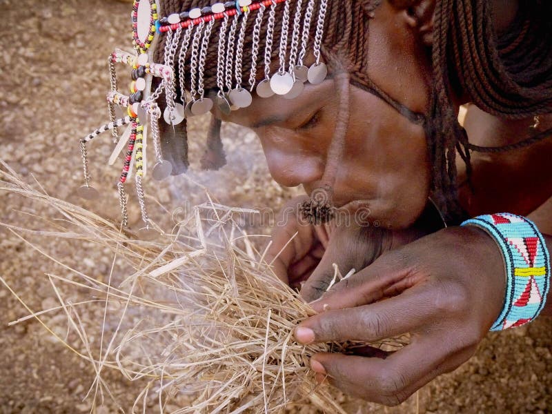 Masai fire editorial image. Image of fire, young, hands - 54602555