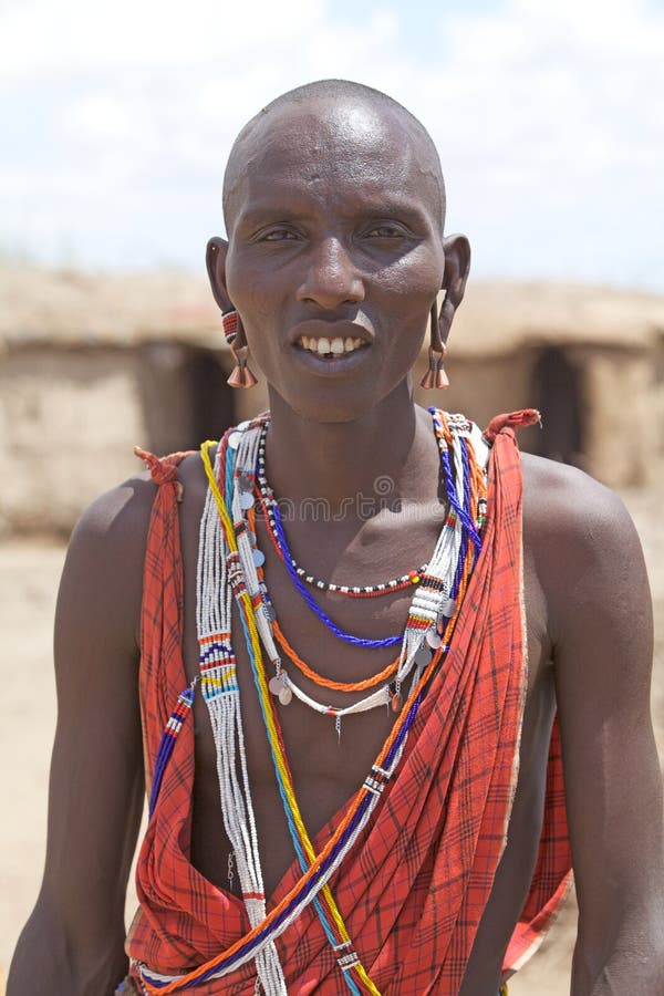 Masai man editorial stock photo. Image of tourism, water - 22479803